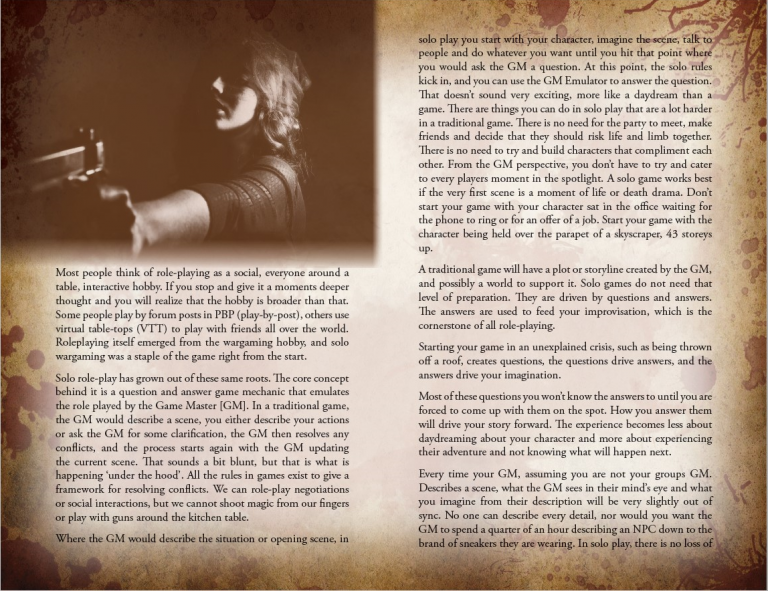 SURPS (GURPS) Solo Universal Role Play System - Solo Roleplaying & Game ...