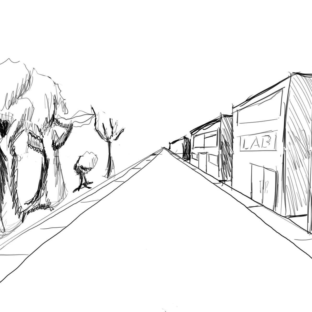 #inktober Day 25 One Point Perspective - Solo Roleplaying & Game Mastery